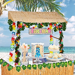 20 LED Palm Leaves String Lights, Tropical Artificial Monstera Leaf Wall Hanging Vine Leaf for Hawaiian Luau Party Jungle Theme Beach Birthday Home Decorations (A Monstera Leaf String Lights 1 Pcs)