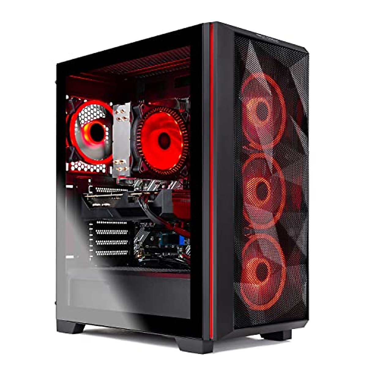 Skytech Gaming Skytech Chronos Gaming PC Desktop – Intel Core i5 12400F 2.5 GHz, Intel Arc A750, 1TB NVME Gen4 SSD, 16GB DDR4 RAM 3200, 650W Gold PSU, 11AC Wi-Fi, Windows 11 Home 64-bit