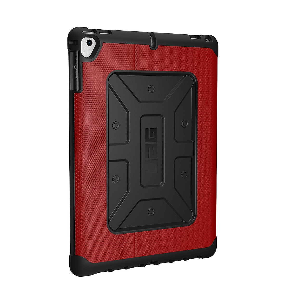 URBAN ARMOR GEAR UAG Designed for iPad 9.7 Universal Case - iPad 9.7 (2017 5th Gen & 2018 6th Gen), iPad Pro 9.7, iPad Air 1/Air 2 Metropolis Folio Rugged Military Drop Tested, Magma w/Black Logo