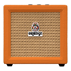 Orange Crush Mini Guitar Combo Amplifier Bundle with Power Supply, Instrument Cable, 24 Picks, and Austin Bazaar Polishing Cloth