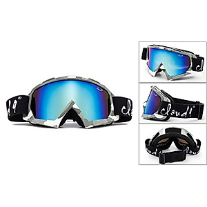 Cloud 9 - Professional Snow Ski Goggles Gorilla Adult Camoflash Anti-Fog Dual Lens UV400 Protection Triple Layered Face Foam Snowboarding Ski Goggles in Camoflash (1 Pair Only, Choose Your Color)