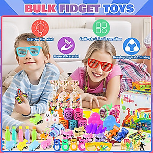 369PCS Party Favors for Kids 4-8 8-12, Classroom Treasure Box Bulk Prizes Reward, Goodie Bag/Stocking Stuffers for Carnival Birthday Gifts, Pinata Fillers, Autism Sensory Toys