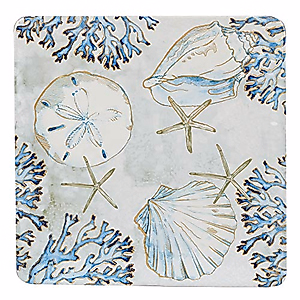 Certified International Playa Shells Square Platter,