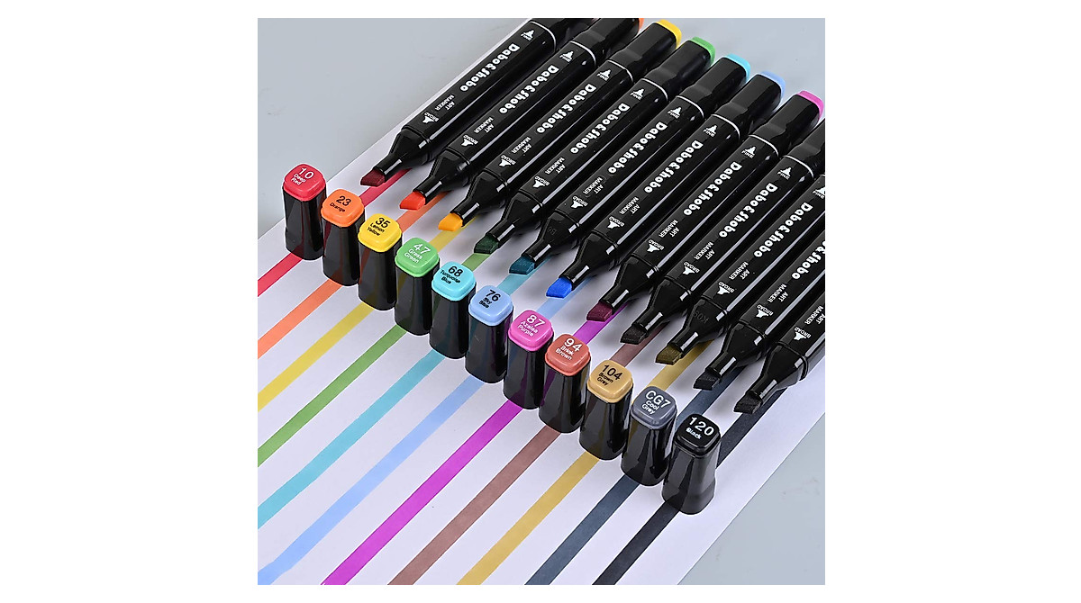 Dabo&Shobo 96 Color Alcohol Marker Pen, Bright Permanent Markers For ...