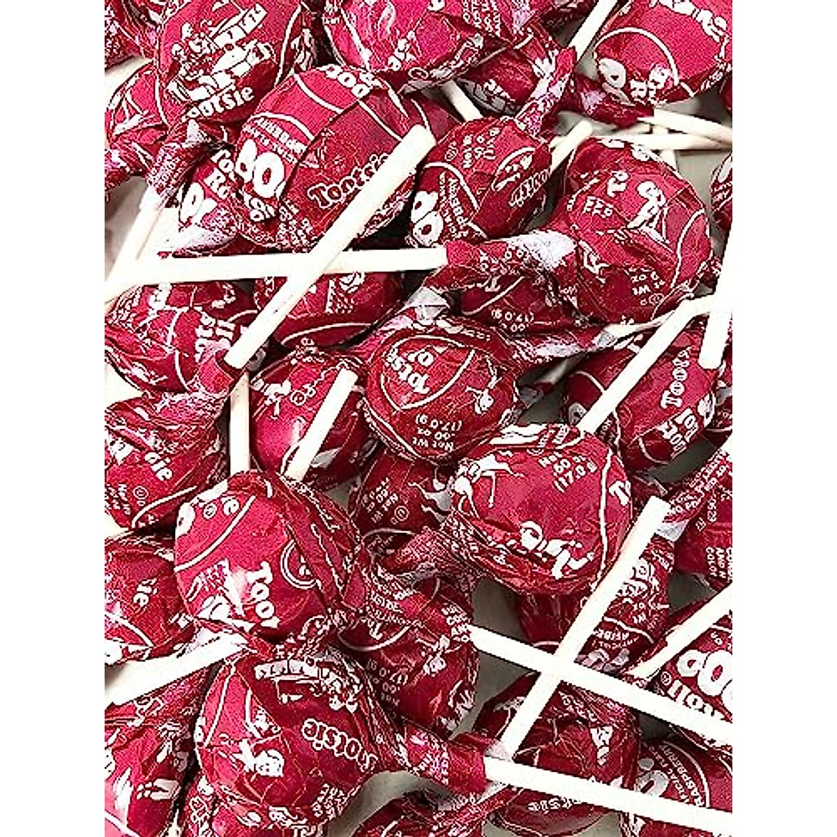 Red Raspberry Only Tootsie Pops Bulk Candy 60 Count Lollipops Suckers Variety Value Pack Aprox. 2.5 lbs (40 Oz) Packaging Might Vary