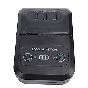 Thermal Receipt Printer, 58mm Portable Bill Paper Printer with for Android, Retail Store Restaurant Businesses, Roll and Folded Thermal Labels