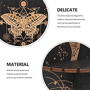 Didiseaon 2pcs Crystal Shelf Butterfly Crystal Display Shelf Hand Moon Star Crystal Holder Wooden Floating Shelf Witch Stuff Stand for Rock Gemstones Meditation Spiritual Gift