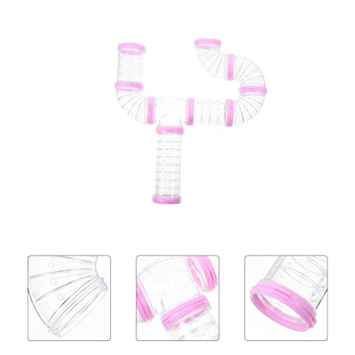 PATKAW DIY Hamster Excercise Toy Hamster Tubes Tunnels Hamster Maze Tube Hamster Tunnel Hamster Tube Kit DIY Hamster Rat Maze Tunnel