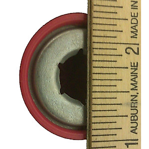 Quadrapoint Hub Cap Compatible with Popular Red Wagon Brand for Steel & Wood Wagons ONLY 1/2" Red (NOT for PLASTIC, FOLDING OR LITTLE WAGON MODEL W5, please read entire product description)