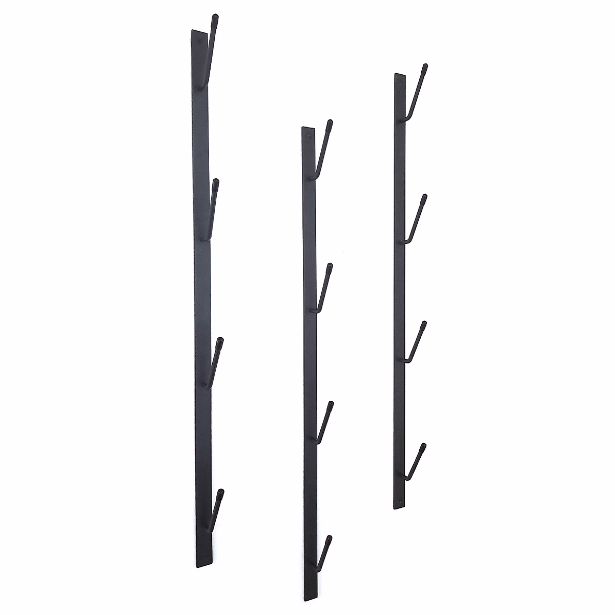 Claimed Corner Metal Coffee Mug Rack - Vertical Narrow Wall Mounted Storage Display Organizer Hooks for Coffee Mugs, Tea Cups, Mason Jars, and More. (3 Pack)