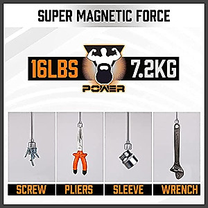 Magnetic Pickup Tool, HORUSDY 3-Piece 16LB Telescopic Magnet Stick, Birthday Gifts for Dad, Men, Husband