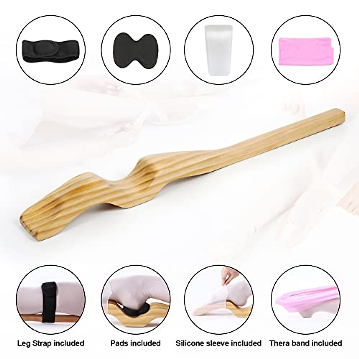 Uboway Ballet Foot Stretcher Set Original Pine Dance Feet Arch Enhancer for Dancer, Gymnastics, Yoga People