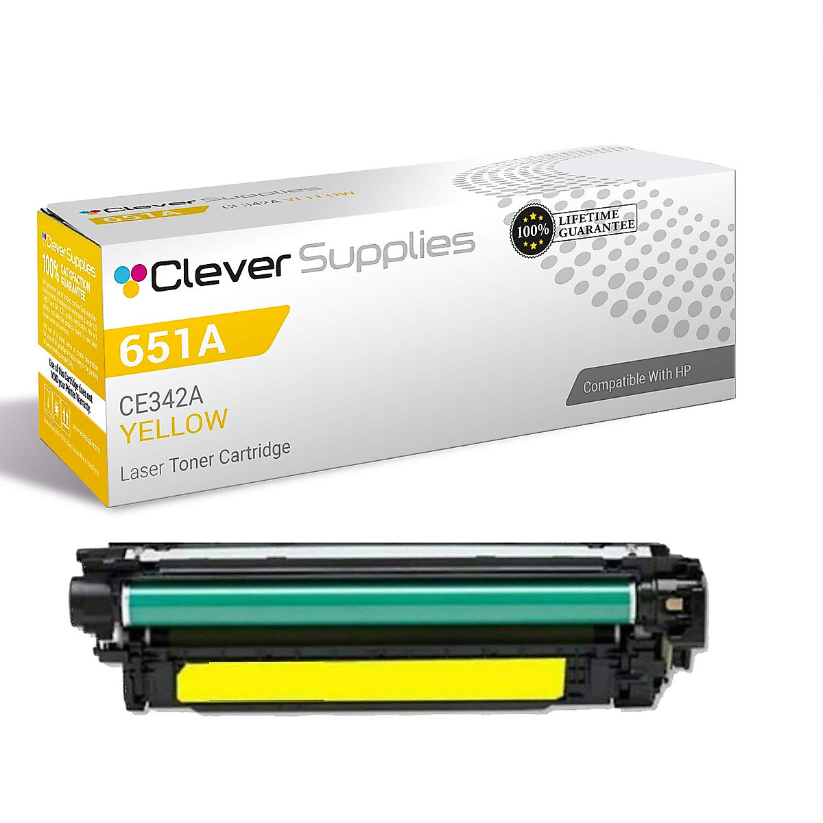 CS Compatible Toner Cartridge Replacement for HP 651A CE342A Yellow Color M775 M775dn M775f M775z M775z+ MFP M775dn MFP M775z+ Enterprise 700 MFP M775Z