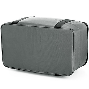 YOUEON Bongo Drum Bag with Carrying Grip, 18 Inch Standard Size Padded Bongo Gig Bag Bass Drum Fabric Bag with Dense Protective Interior Padding, Grey