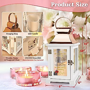 HN HAIINAA 50th Wedding Anniversary Lantern 50th Anniversary Wedding Gifts for Couple Parents Husband Wife Grandparents, Happy 50th Anniversary Decoration