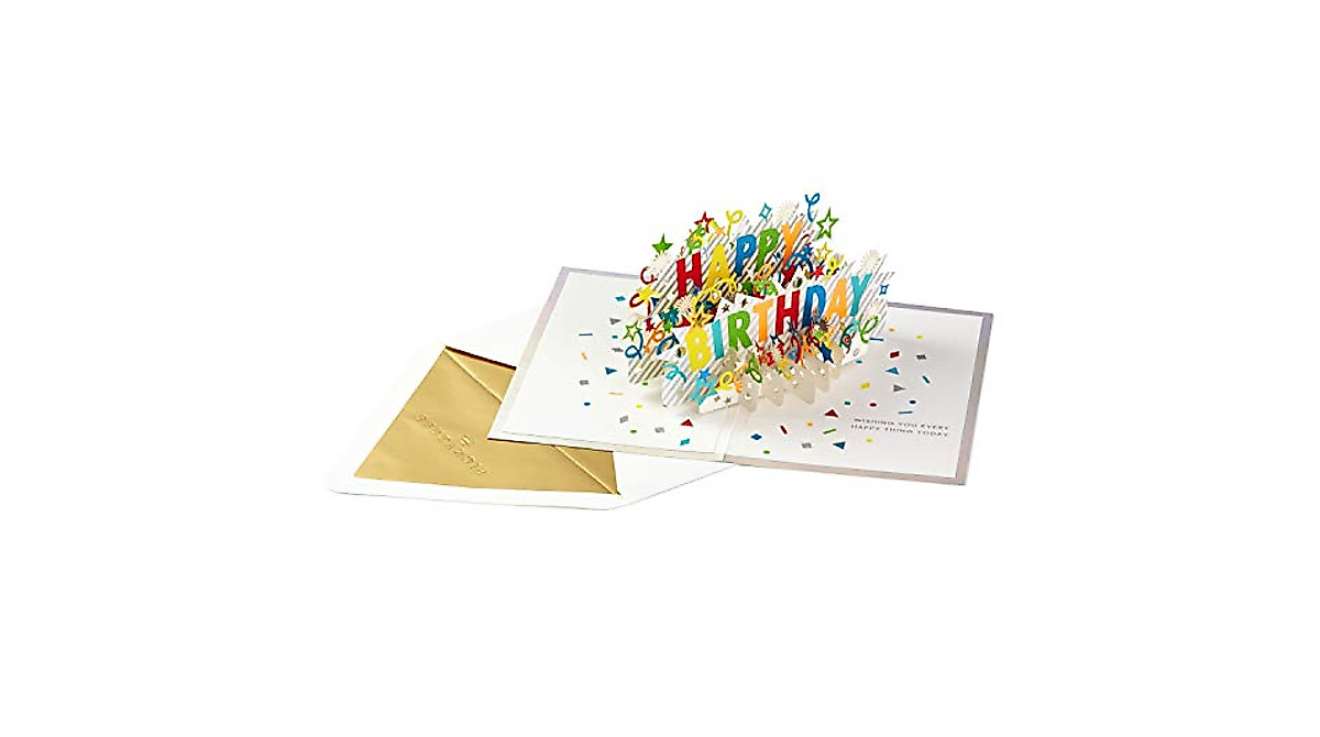 Hallmark Paper Wonder Pop Up Birthday Card - Happy Birthday