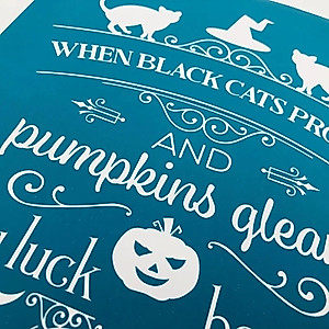 MANGOUSONG Screen Printing Kit,22x28cm Halloween Theme Mesh Screen Stencils Self-Adhesive Silk Screen Printing Stencil for Canvas Bag