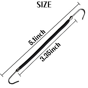 NSBELL 40PCS Ponytails Hooks Elastic Band Hair Clips Rubber Bands Holder Hair Styling for Women Girls (Black and Apricot)