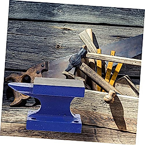 CORHAD 1pc Pad Anvil Heavy Duty Work Bench Hand Jewelry Hotfix Tool Cast Iron Anvil Tool Making Anvil DIY Hand-Knock Anvil Heavy-Duty Anvil Iron Anvil Pad Work Blue Iron Steel Wire Manual