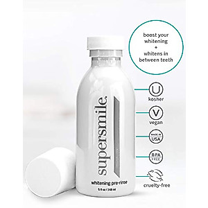 Supersmile Whitening Pre-Rinse, Clinically Formulated Pre-Brush Dental Mouthwash, 5 Fl Oz