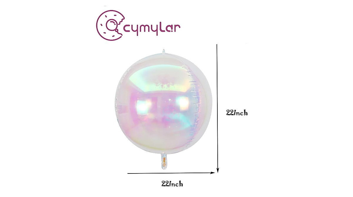Iridescent 4D Sphere Balloons for Unforgettable Parties