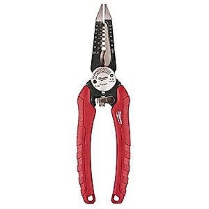 Milwaukee 48-22-3079 6-In-One Combination Wire Stripping and Reaming Pliers for Electricians, 2 Pack