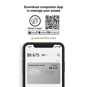 Ballet 2-Pack REAL Pizza - The Easiest Crypto Cold Storage - Nondescript Cryptocurrency Hardware Wallet for Bitcoin, Ethereum, XRP, Litecoin, and 200+ Other Cryptocurrencies