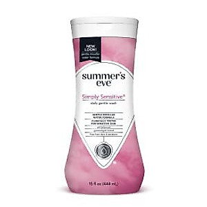 Summer's Eve 5 in 1 Simply Sensitive Cleansing Wash for Sensitive Skin, 15.0 FL OZ - 2 Pack