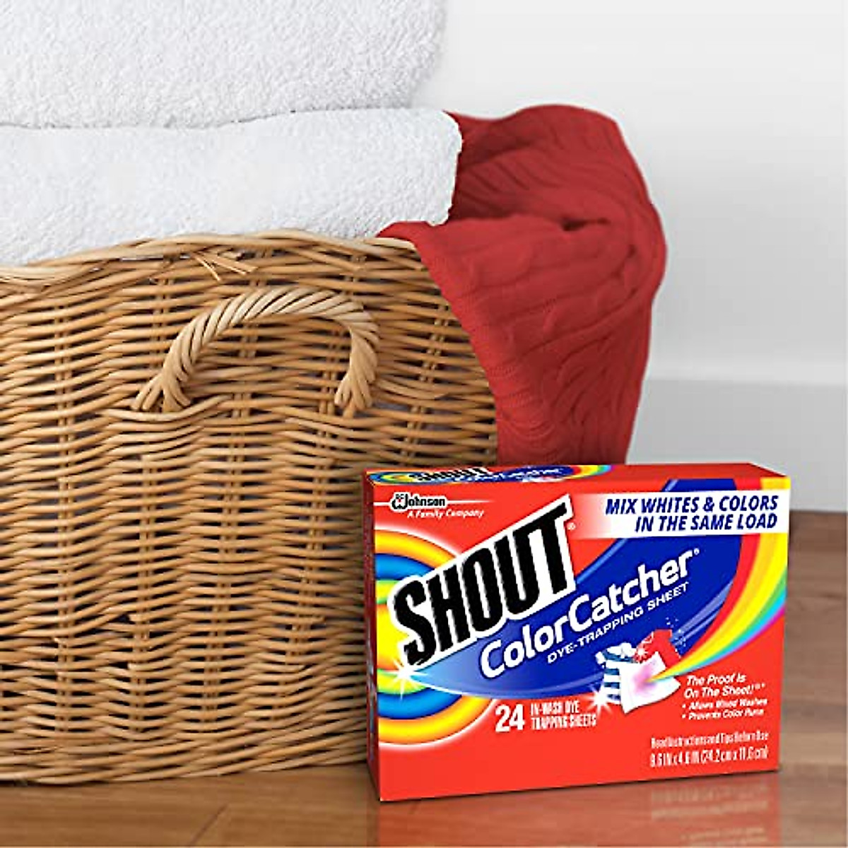 Shout Color Catcher Sheets for Laundry, Maintains Clothes Original Colors, 24 Count