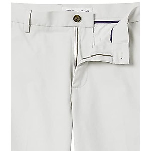 Amazon Essentials Men's Classic-Fit Wrinkle-Resistant Flat-Front Chino Pant (Available in Big & Tall), Light Grey, 42W x 30L