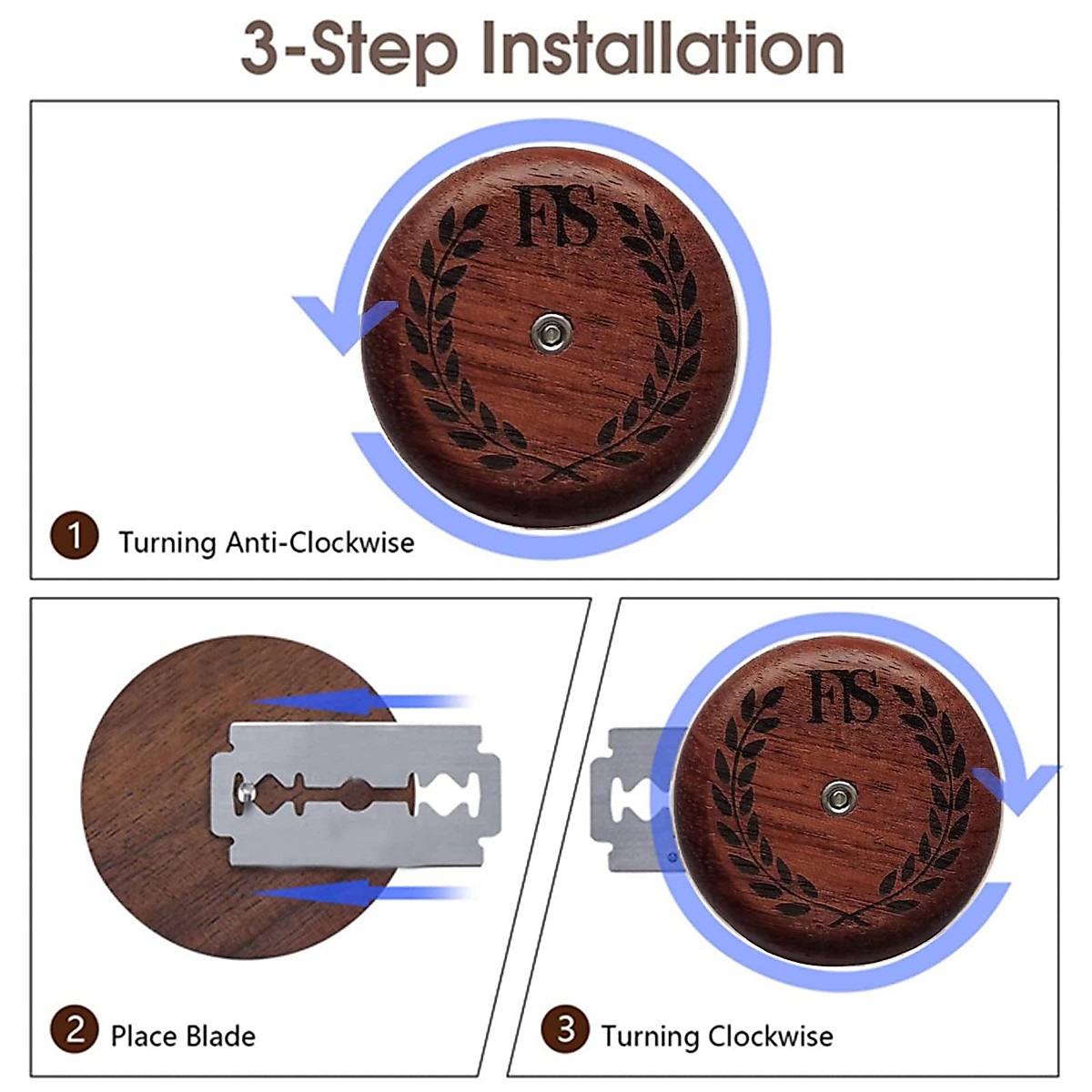 FEYKOONS UFO Bread Lame Cutter for Homemade Sourdough Bread Bakers, Cutting Bread Scoring Knife Razor Cutter Slashing Tool, Great Gift for Artisan Bread and Baguette Makers (Leaf)