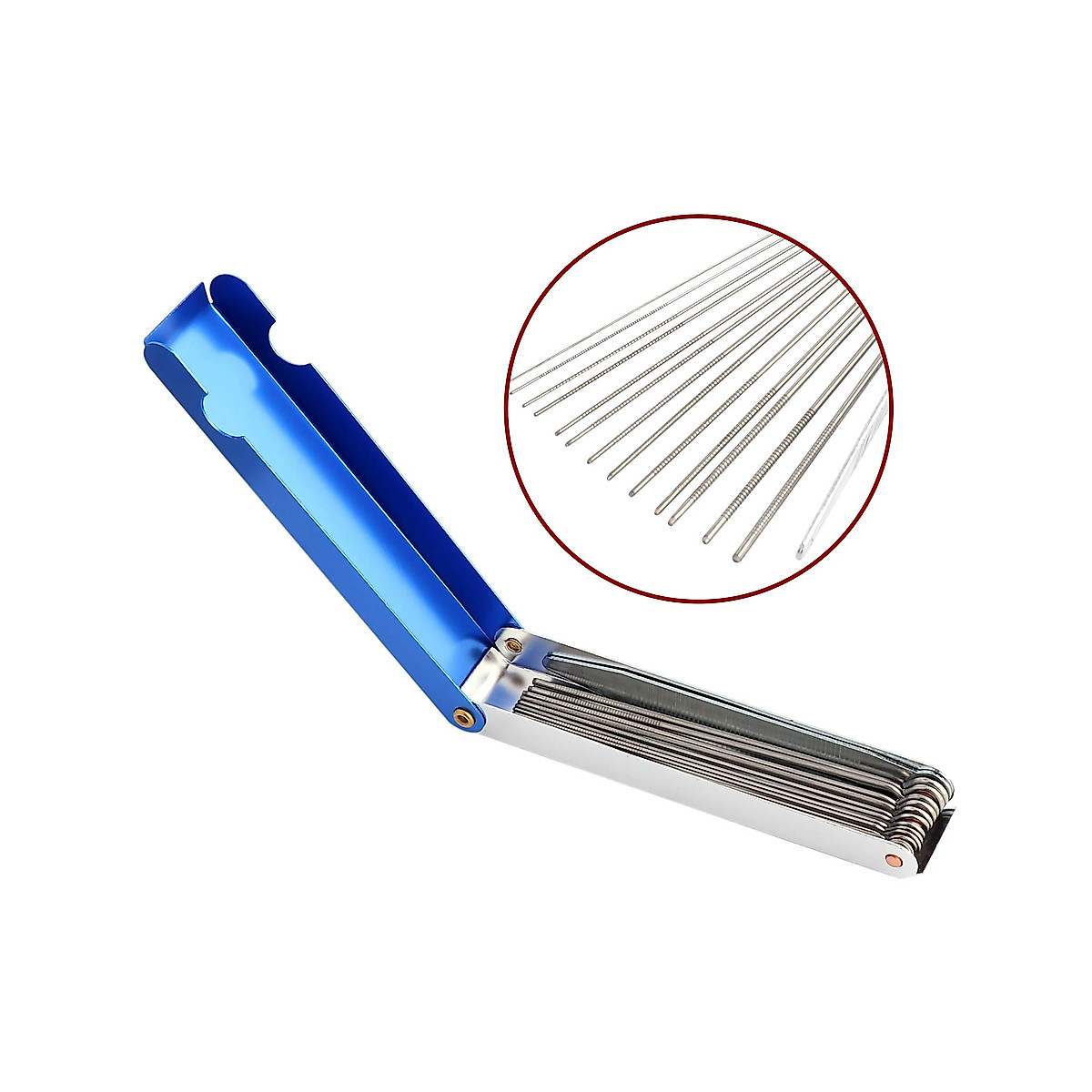 Holmer Guitar Nut Slotting File Saw Rods Slot Filing Set Needle File Set Luthier Replacement Tools Tip Cleaner Files.