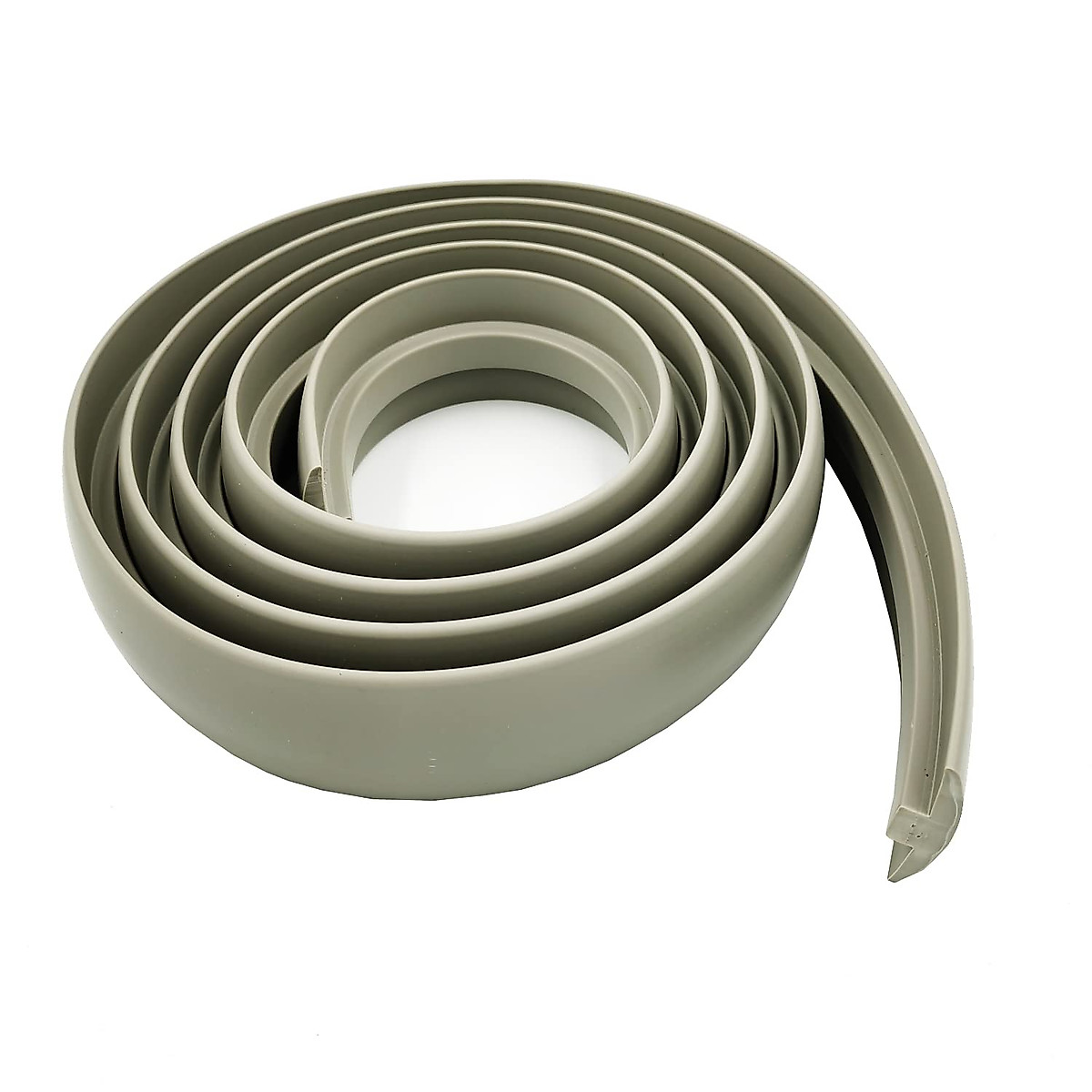 DAILISEN Flexible T-Molding Transition Strips for Hardwood Floor,Laminate Floor,Tile,Vinyl Flooring .78.7" Long×1.97" Width,Grey,Paintable