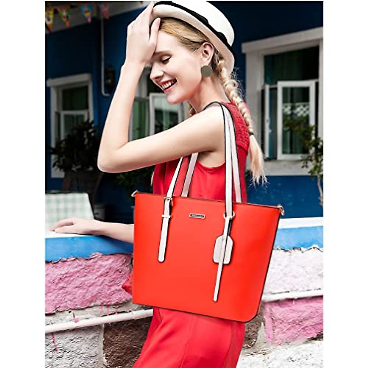 ALARION Women Top Handle Satchel Handbags Shoulder Bag Messenger Tote Bag Purse