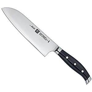 Zwilling J.A. Henckels Twin Cermax 7-Inch Santoku Knife, Black
