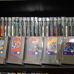 NES Cartridge Case Protector Compatible with Nintendo NES Cartridge Games - 0.40MM Thick NES Game Sleeves. NES Cartridge Holder partner for retro game system collection (Pack of 25)