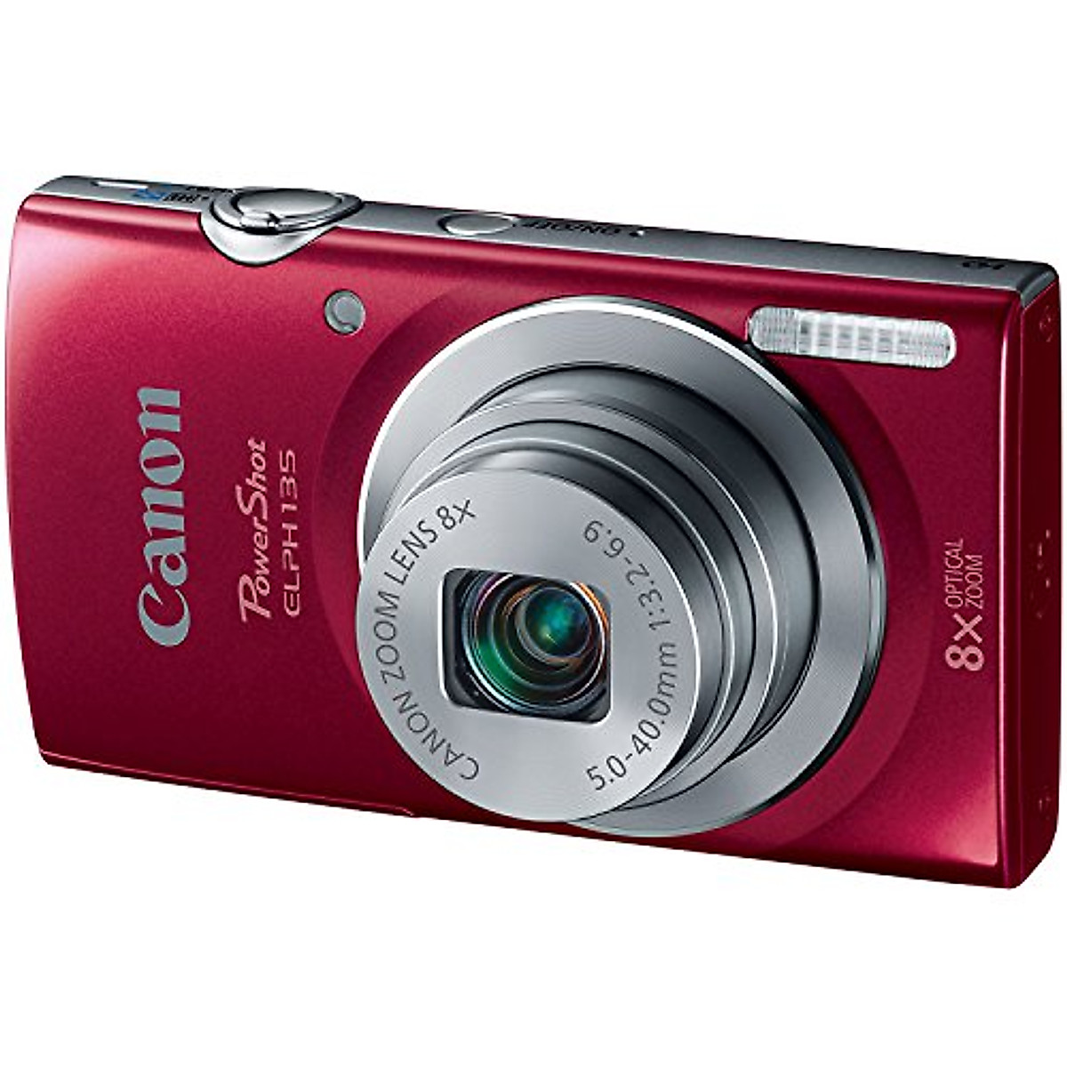 Canon PowerShot ELPH135 Digital Camera (Red)