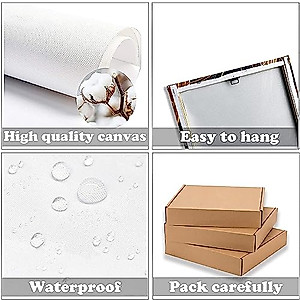 VHOMES Geometric Abstract Art Wall Art Prints for Office Home Art Wall Decoration - Set of 3 - Framed