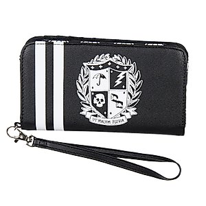 Seven Times Six The Umbrella Academy When Evil Reigns School Crest Bi-Fold Wallet - One Size, Black