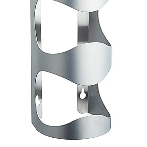 BarCraft Wall Wine Rack, Stainless Steel, 4 Bottle Holder