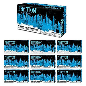 Phantom 6 mil Latex Powder Free Exam Gloves (Large-1000)