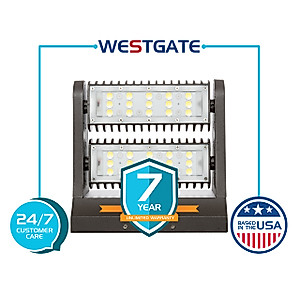 Westgate Lighting Rotatable LED Wall Packs 360 Degrees - Outdoor Lights Parking Yard - Waterproof IP65 - UL Listed - High Lumen 120-277V (80 Watt 3000K Warm White)