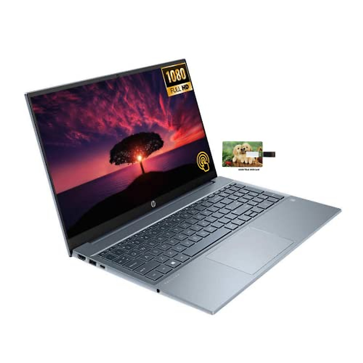 HP Pavilion 15.6'' FHD Touchscreen Business Laptop, 11th Gen Intel Core i7-1195G7 Processor, Windows 11 Pro, 64GB RAM, 2TB SSD, Backlit Keyboard, HDMI, Wi-Fi, 32GB USB Card