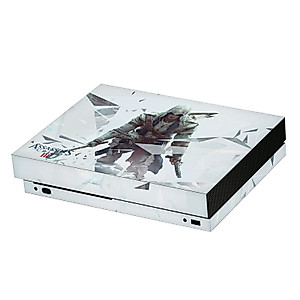 Head Case Designs Officially Licensed Assassin's Creed Connor III Graphics Vinyl Sticker Gaming Skin Decal Cover Compatible With Xbox One X Console