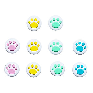 Mobestech 10pcs Rocker Protective Cap Replacement Part Switch Controller Grip Qgrips Stick Cover Joystick Protective Covers Portafilter Xrocker Jar Grip Lite Thumb Nx