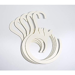 Kotomoda Belt Rack Scarf Ring Hangers, Non-Slip Ties Haning Hook Closet Organizer Accessory Holders for Ties Scarves Belts and Jewelry and Sphynx Cat Clothes (White, 1)