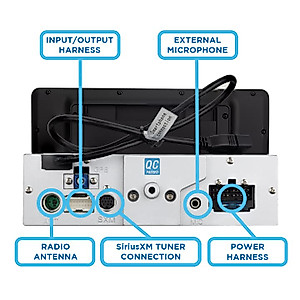Jensen J1CA9W 9-inch Certified Apple CarPlay Android Auto Wired or Wireless | Single DIN Touchscreen Car Stereo Receiver | Bluetooth | Backup Camera Input | USB Playback & Charge | Sirius XM Ready