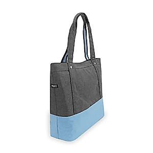 Everest Stylish Tablet Tote Bag, Charcoal, One Size,1002TB-CCA/BL