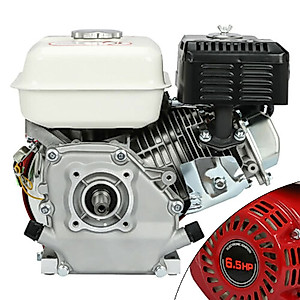 Gas Engine, 160CC 6.5 HP 4 Stroke Gasoline Motor Engine Recoil Start Go Kart Log Splitter Lifan Type Engine OHV Air Cooling Pull Start Garden Tool Gas Motor, Gas Engine Motor For H-o-n-d-a GX160