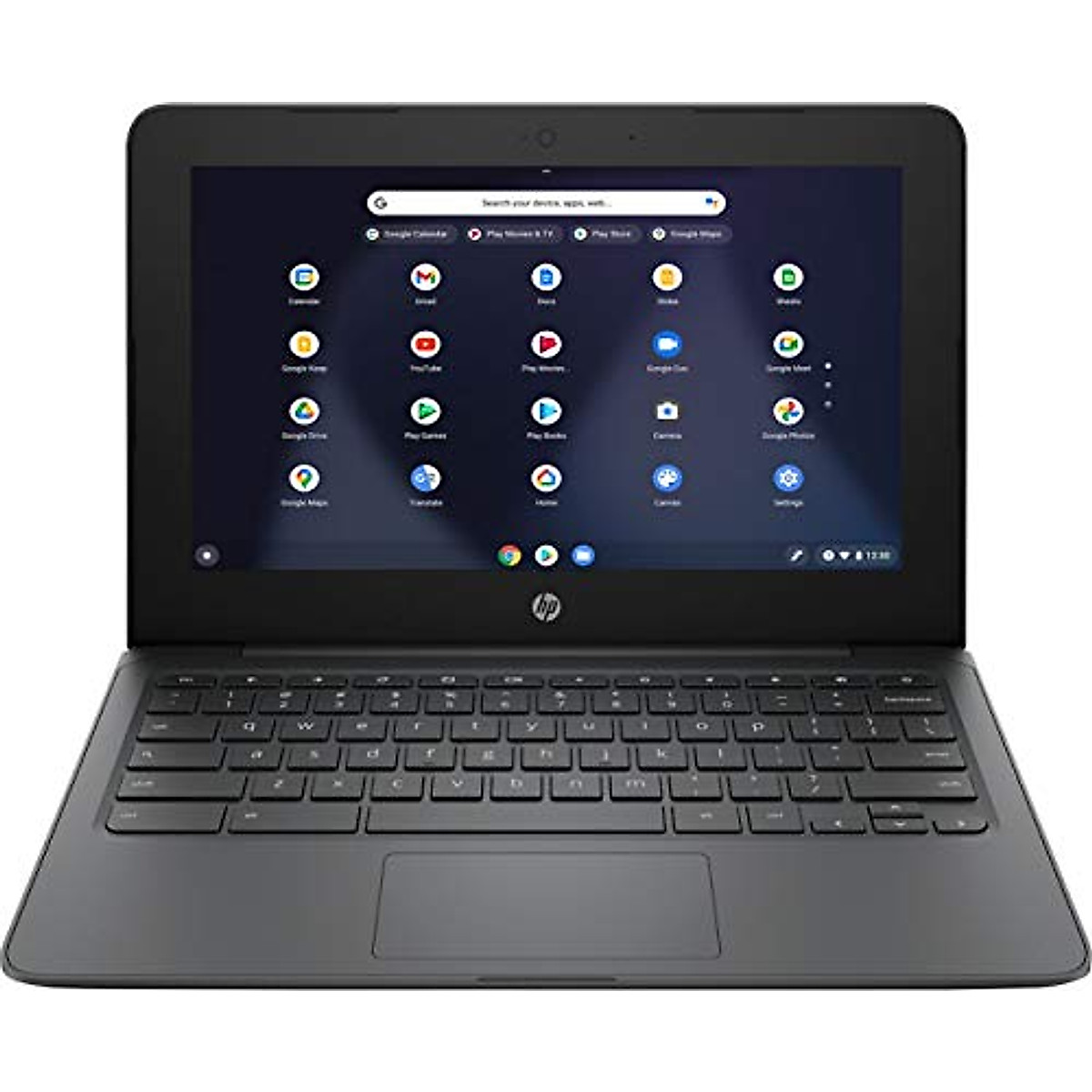 HP - 11.6" Chromebook - Intel Celeron - 4GB Memory - 32GB eMMC Flash Memory - Ash Gray (Renewed)